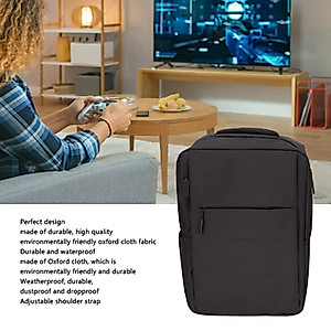 Game Console Storage Backpack, Perfecr Design Durable Lightweight Portable Travel Backpack, Adjustable Shoulder Strap Dustproof Dropproof for Xbox Series Host