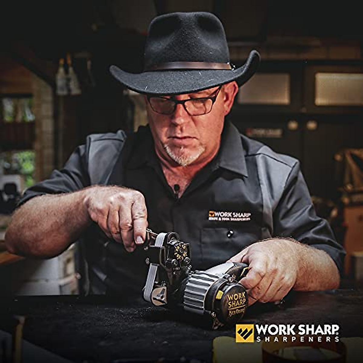 Work Sharp Ken Onion Knife Sharpener Tool - Adjustable Knife Sharpening System - For Knives, Scissors, Serrated Blades, & Tools