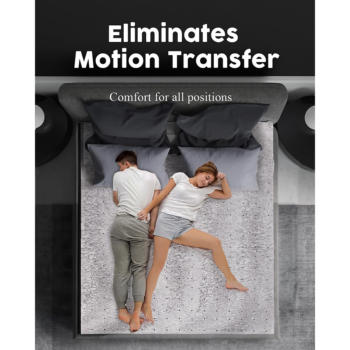 BedsPick 3 inch Mattress Topper Twin XL Memory Foam, XLong Single Mattresses Pad Extra Long Twin Charcoal Infused, College Dorm XLong Foam Mattress Toppers, CertiPUR-US and Oeko-Tex Standard