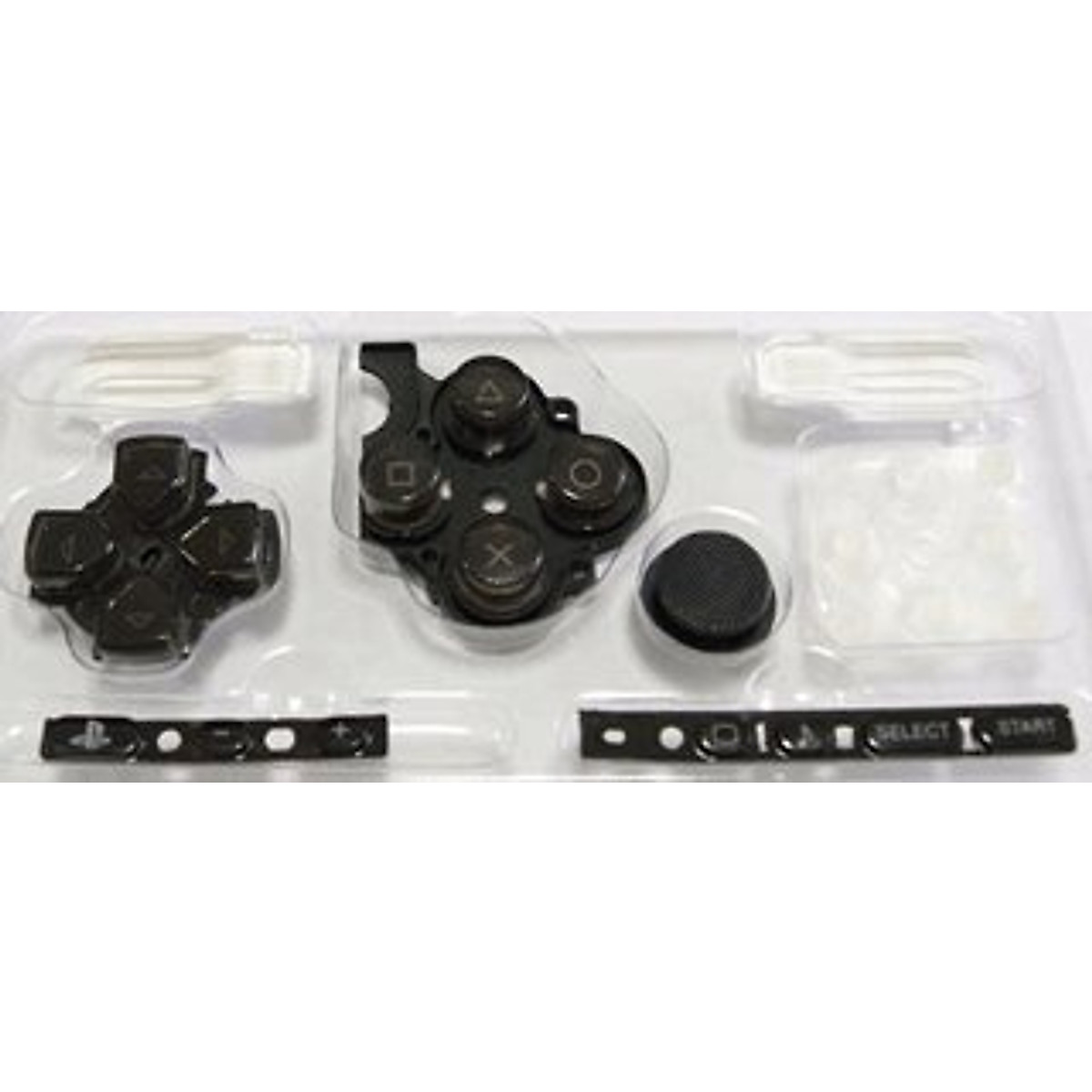 New Replacement PSP 3000 Console Full Housing Shell Cover with Button Screws Set -Black.