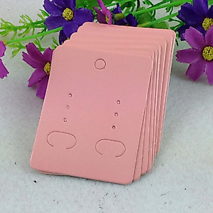 200 Pcs Bulk Earring Hanging Cards for Displaying Dangle Earrings, Blank Kraft Paper Jewelry Display Card Price Tag