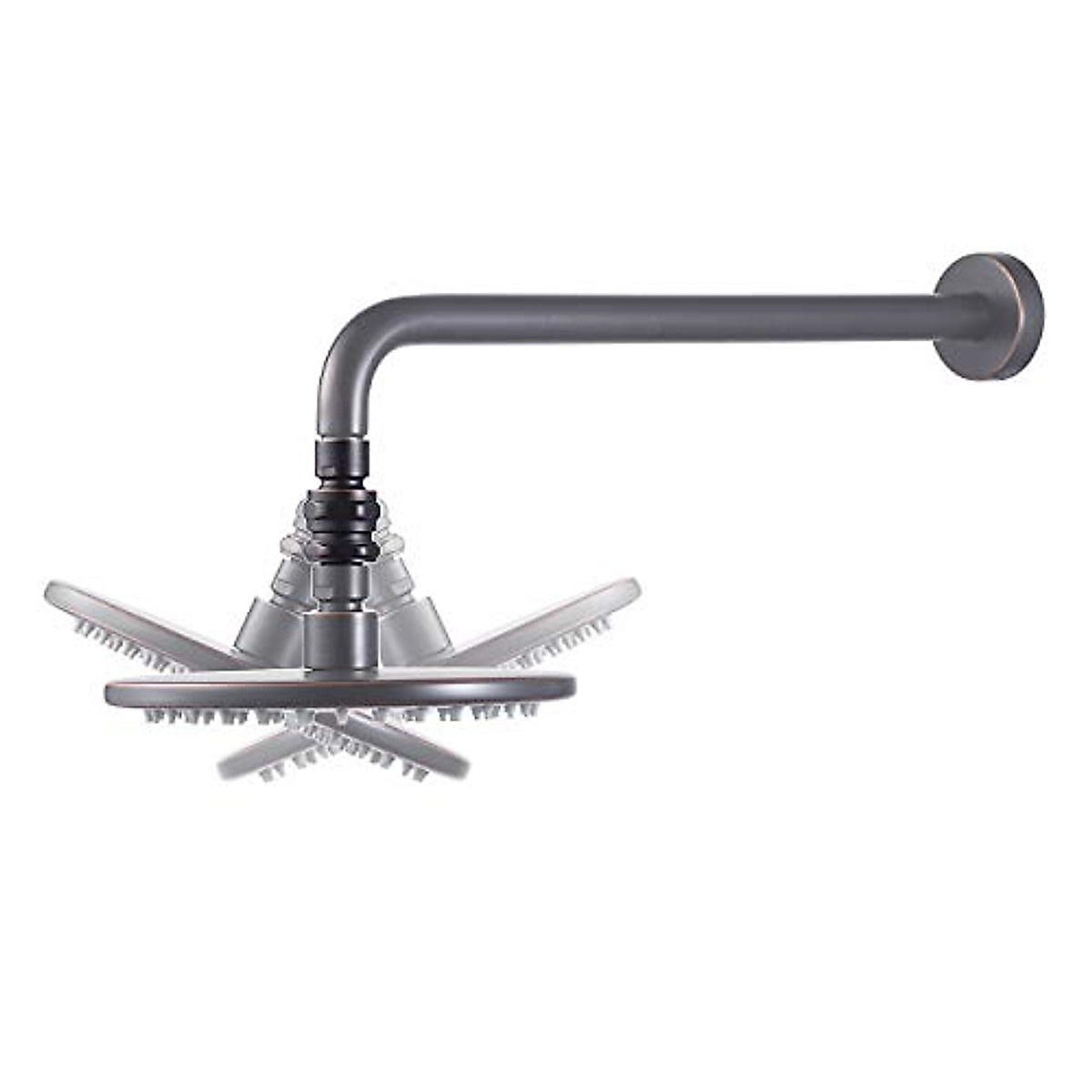 WINWISH Miyili Shower Connector Swivel Ball Adapter, Brass Ball Joint Showerhead Shower Arm Extension Oil Rubbed Bronze, Z200R