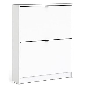 Tvilum, White Bright 2 Drawer Shoe Cabinet