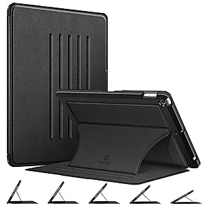 Fintie Magnetic Stand Case for iPad 9th / 8th / 7th Generation (2021/2020/2019) 10.2 Inch, [Multiple Secure Angles] Shockproof Rugged Soft TPU Back Cover, Auto Sleep Wake, Black
