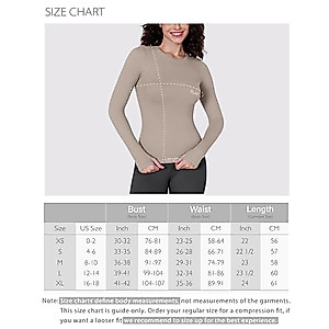 ODODOS 2-Pack Seamless Long Sleeve Tops with Thumb Hole for Women Crew Neck Ribbed Tee Workout Yoga Shirts, Black+Dark Grey, Small