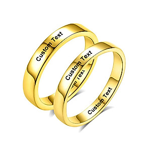 Friendship Rings Mobius Twist Best Friend Ring for 2 Matching Friends Bff Soul Sister Couples Twin His and Her Love Gifts Simple Promise Pinky Personalized Engraved Custom Name Sterling Silver