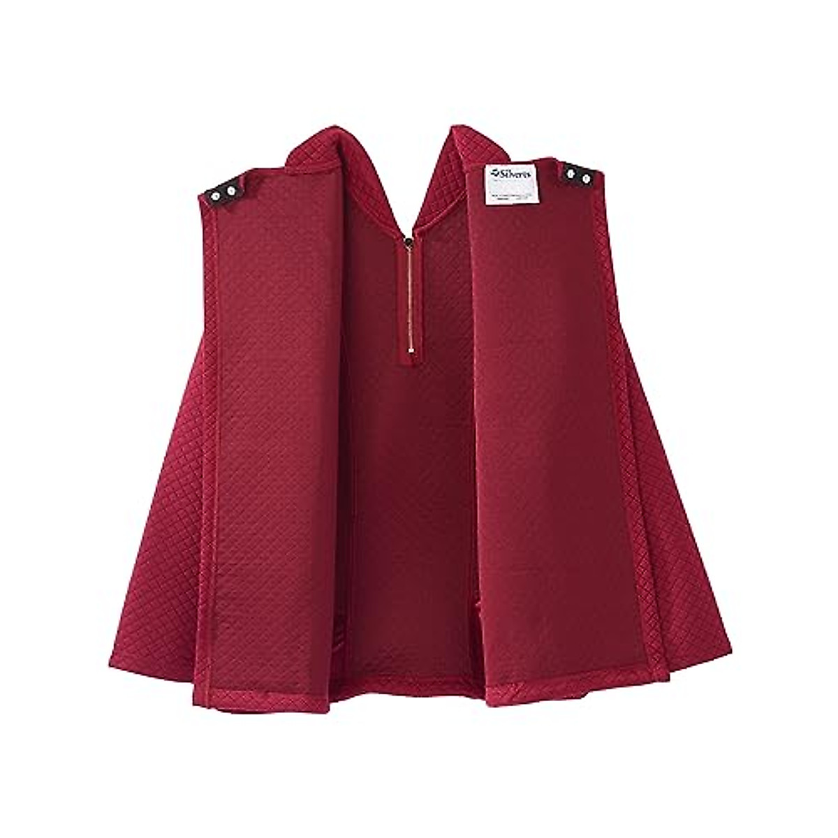 Women’s Easy Dressing Open Back Adaptive Half Zip Tracksuit Top - Wine 2XL