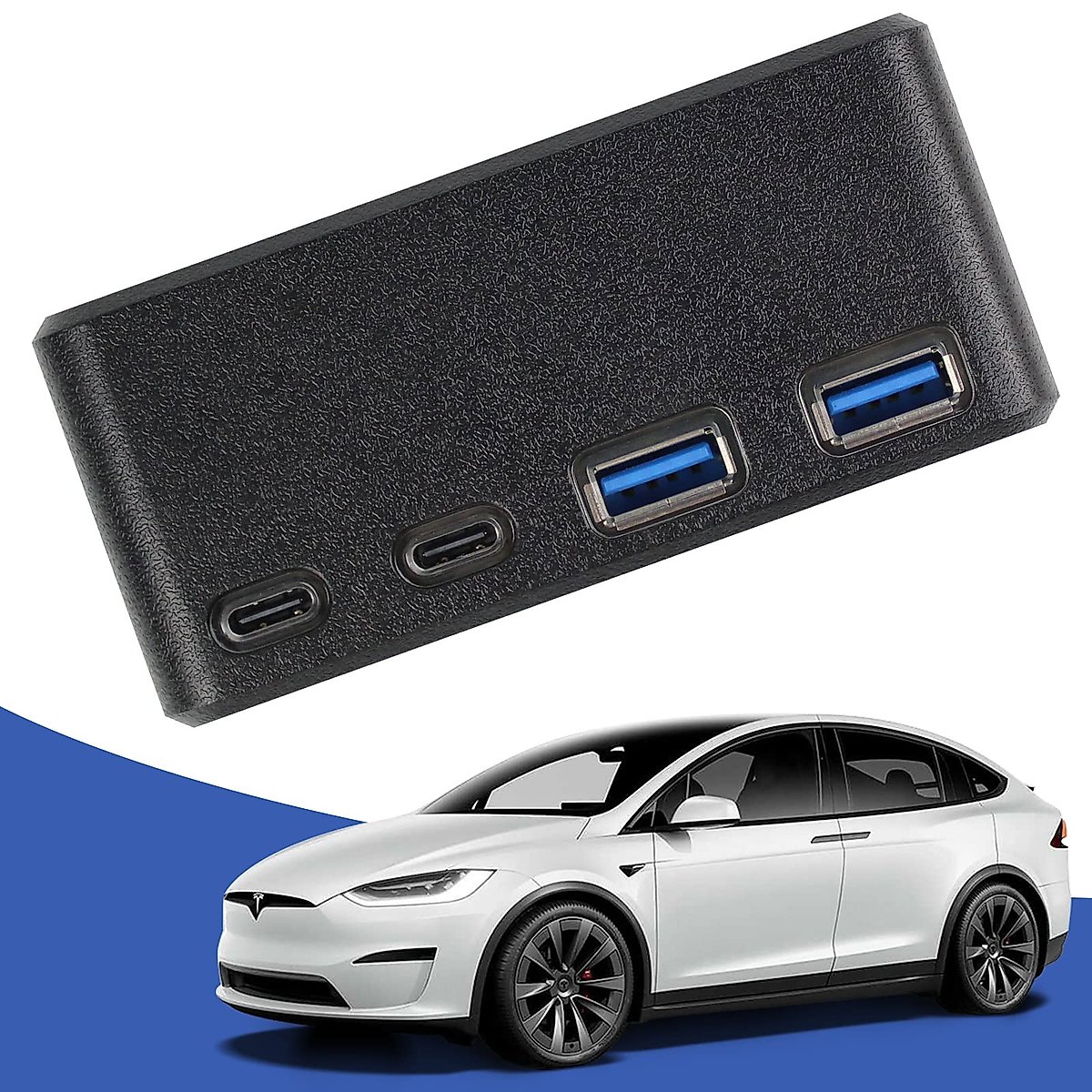 USB Extender for Center Console Docking Station for Tesla Model 3/Y 2021 2022 2023 and Tesla Model X/S 2022 Accessories