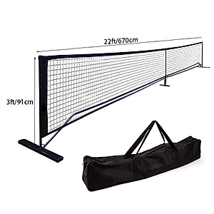 SXhyf Pickleball Set with Net Paddles of 4 Beginner Racquets Set, Fun Racquet Sport Include Wood & Balls 1 Carry Bag, Gifts for Men Women