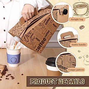 Resholder 10 Pack 135 oz Disposable Coffee Dispensers with Handle Insulated Coffee To Go Containers Portable Cold Hot Drink Dispensers Bulk for Party Catering Office Take Out