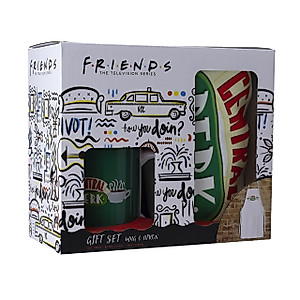 Paladone Friends Mug and Apron Gift Set Officially Licensed Merchandise