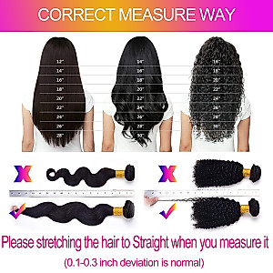 Water Wave Bundles 10 12 14 inch Brazilian Wet and Wavy Human Hair Weave Bundles Water Curly Hair 3 Bundles 1B# color