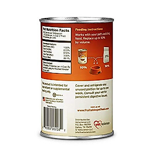 Fruitables Pumpkin Digestive Supplement – Made with Pumpkin for Dogs – Healthy Fiber Supplement for Pet Nutrition – 15 ounces (Pack of 12)