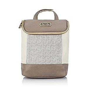 Itzy Ritzy Insulated Bottle Bag – Keeps Bottles Warm or Cool - Holds 3 Bottles & Features Interior Pocket for Ice Pack (Not Included), Vanilla Latte