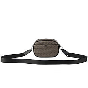 Jet Set Travel Small Logo Stripe Crossbody Bag (black sig)