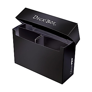 Ultra Pro 3-Compartment Over Sized Black Deck Box, Fits 2 Deck Boxes, 1-Count