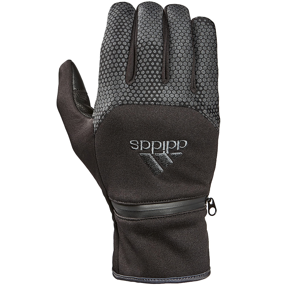 adidas Winter Performance Voyager 2.0 Gloves with Multiple Touchscreen Conductivity Points, Black, Medium/Large
