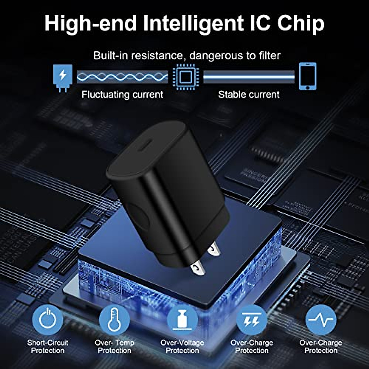 A54 Super Fast Samsung 25W Type C Charger USB C Charging Block for Samsung Galaxy A53 A14 A13 5G,A34,S23 S22 Ultra,S21 FE,S20,A03S,Z Flip4 Fold4,Wall Charger Plug Box+6FT C Andriod Phone Charger Cable