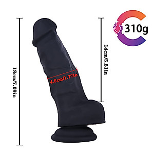 Silicone Dildo Adult Erotic Sex Toys 18CM*4.5CM (Color : L, Size : L)