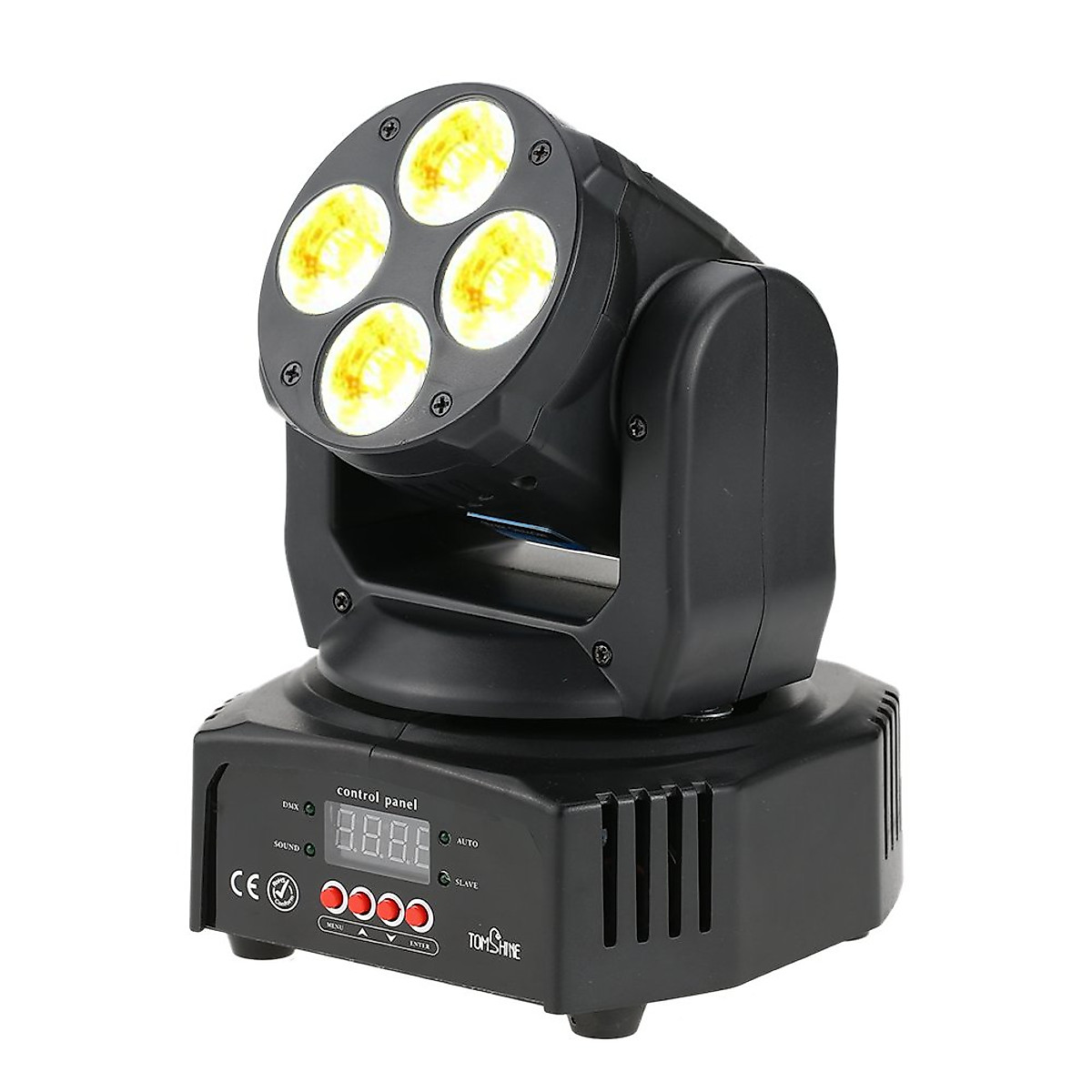Tomshine 60W DJ Moving Head Lights 6 IN1 DMX-512 16/18 Channels GOBO Stage Lighting Sound Activated Spotlight RGBW+Amber+UV for Party KTV Pub Bar Disco Dj Show Wedding Ceremony