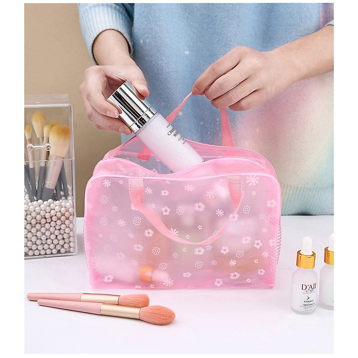 Dafina Specialties 5 Pack Cosmetic Makeup Bag