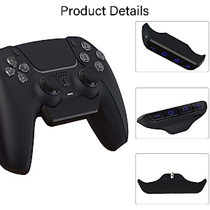 arVin PS5 Controller Bluetooth Adapter for PS5 Accessories, BT 5.1 Wireless Audio Transmitter for PS5 AirPods Sony Bose Earbuds Speakers, Low Latency, One Key Mute, Volume Adjustment, Plug & Play