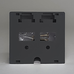 ICC Surface Mount Box with 2 Ports, Black, Single