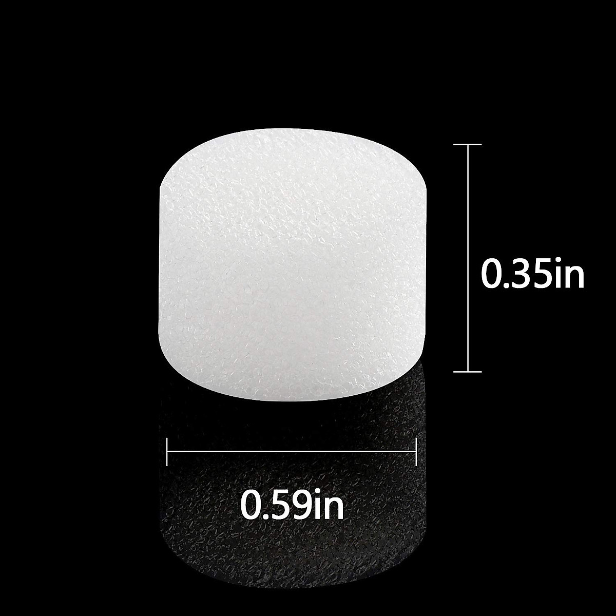 Boao 48 Pieces Nebulizer Filters Replacement Air Filter Sponge for Compressor System Accessories, Round White Sponge Air Filter Replacement for Compressor System Cool Mist Device