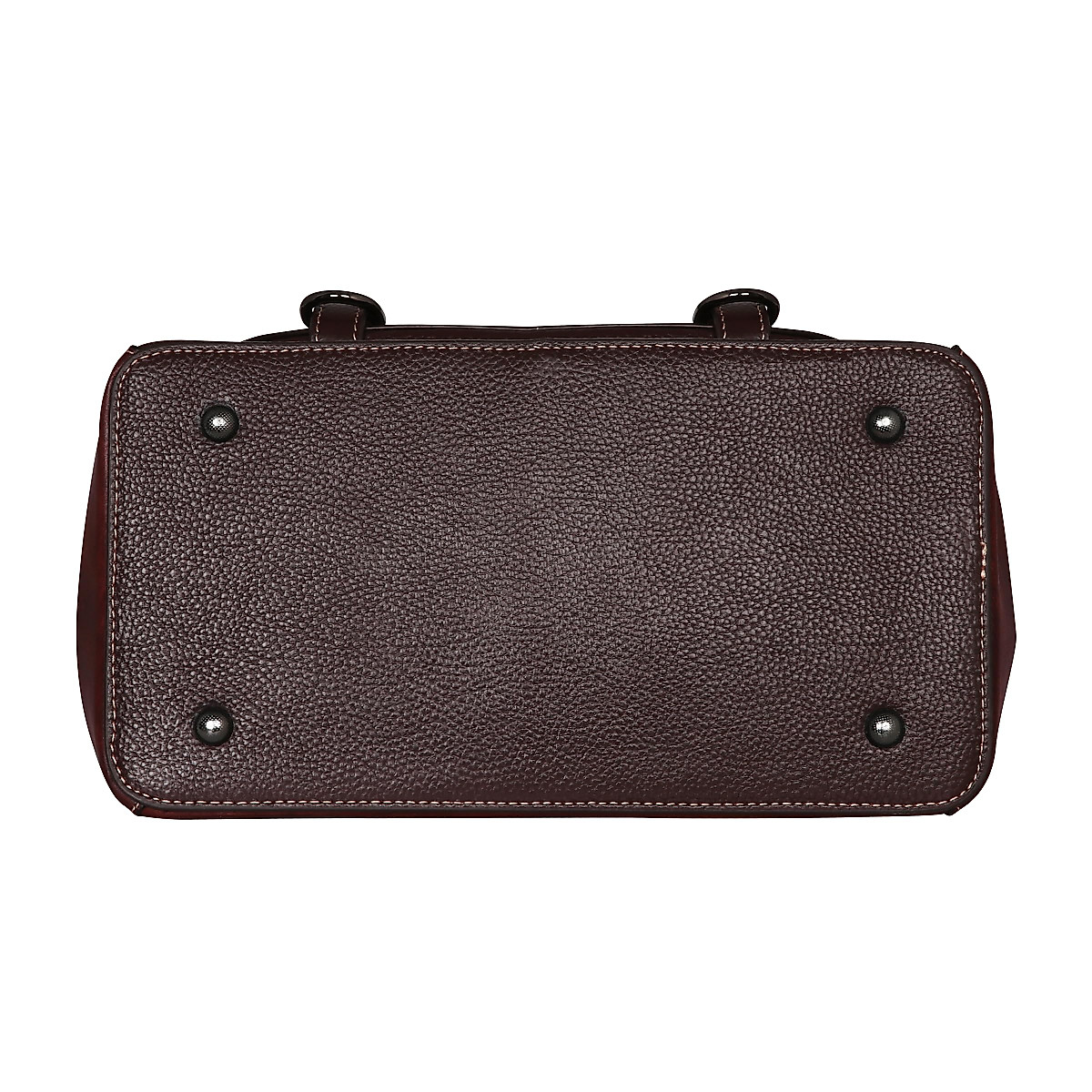 Iswee Leather Shoulder Bags for Women Satchel Bags Vintage Designer Crossbody Purses Tote Bags with Zipper Top-Handle (Coffee)