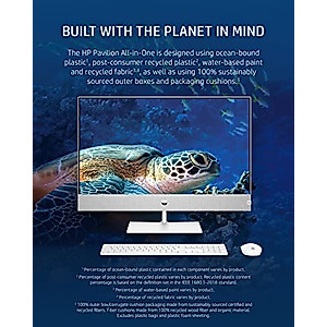 HP Pavilion 27” All-in-One Desktop, AMD Ryzen 7 5700U, 16 GB RAM, 256 GB SSD & 1 TB Hard Drive, Full HD Touchscreen, Windows 11 Home, 5 USB Ports, 5MP Pop-up Camera, Keyboard & Mouse (27-ca0070, 2021)