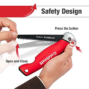 Goldblatt Folding Drywall / Sheetrock Saw, Jab / Hand Saw with Soft Grip Handle, for Wallboard, Plywood and PVC