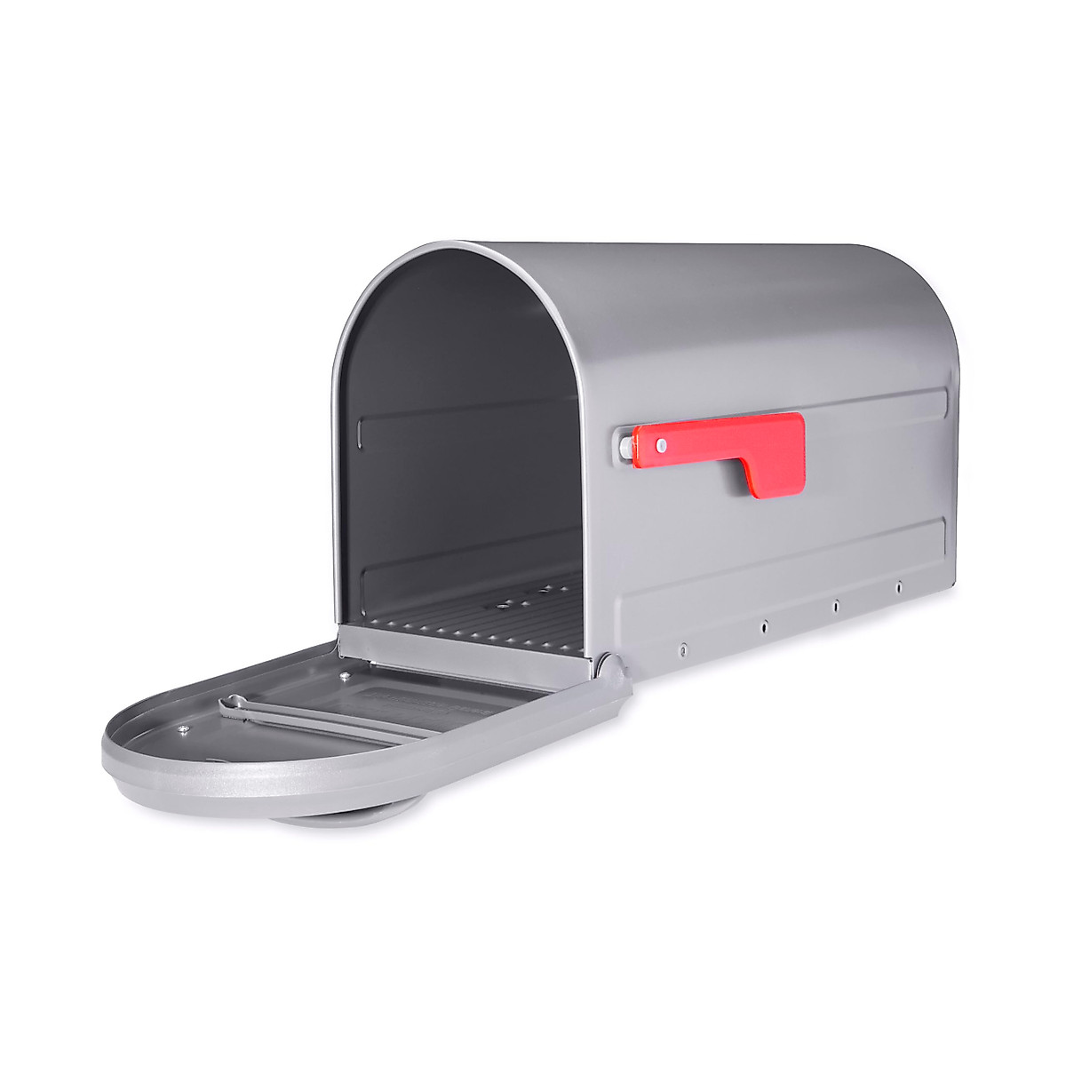 Architectural Mailboxes Mapleton Galvanized Steel Post Mount Mailbox, Compatibility Code F, 7900-2GR-R-10, Graphite, Large Capacity