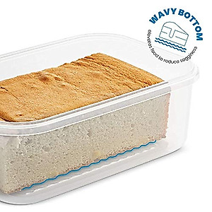 FineDine 40-Piece Food Storage Containers With Lids - Airtight 100% Leakproof Guaranteed, BPA-Free Durable Plastic Food Containers For Leftovers - Freezer, Microwave & Dishwasher-Safe (Blue)