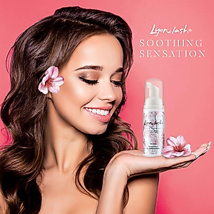 Lyon Lash Eyelash Extension Shampoo, Gentle Formula Paraben Free, Oil Free Foam Cleanser Kit | Remove Eye Makeup | Salon And Home Use