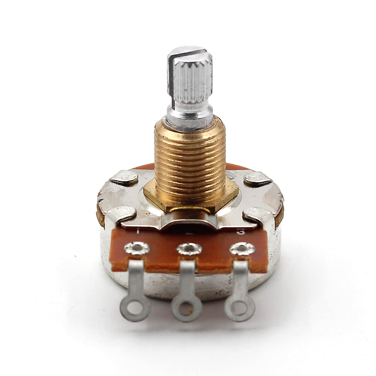 Set of Four (4X) Bourns 500K SHORT Split Shaft Audio Taper Low Friction Potentiometers