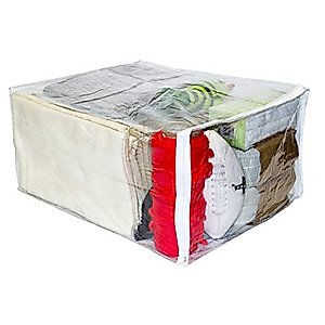 Vinylpac See-Through Plastic Sweater Clothing Storage Bags 17 x 20 x 10 Inch 10-Pack (Clear, Dust and Moisture Resistant)…