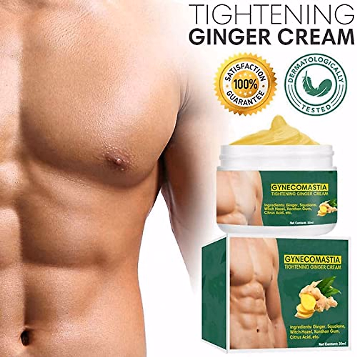 Kolarmo SoliPac Gynecomastia Tightening Ginger Cream (2pcs)