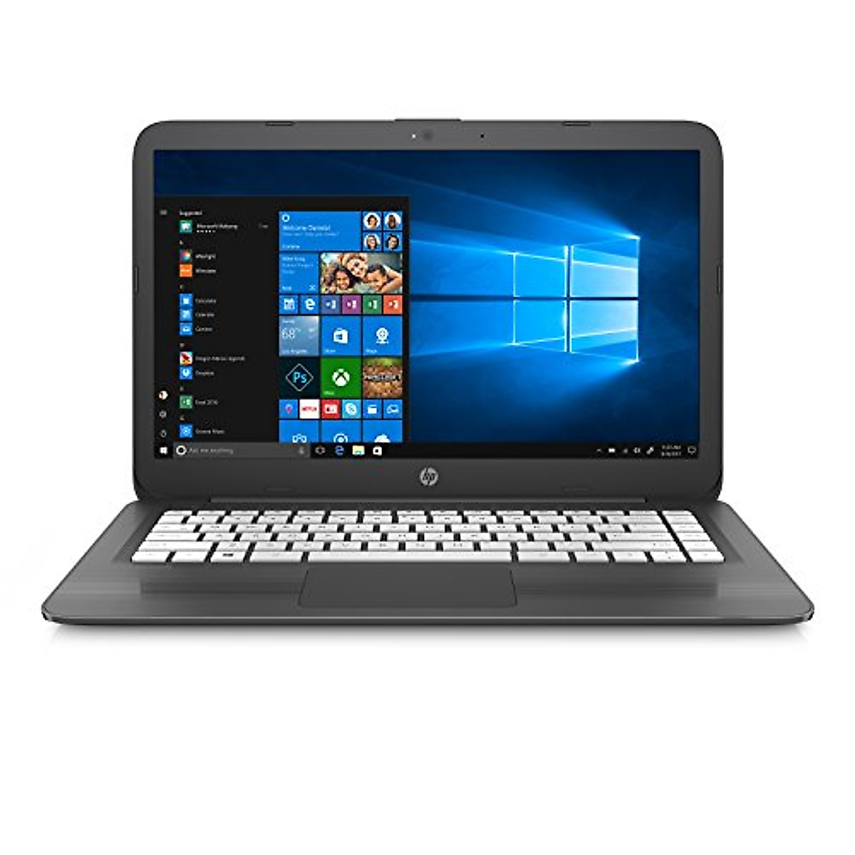 HP Stream Laptop PC 14-ax030nr (Intel Celeron N3060, 4 GB RAM, 64 GB eMMC, Gray), 1-Year Office 365 Personal Subscription Included
