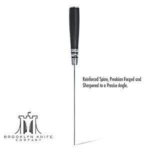 Brooklyn Knife Co. Cleaver Nakiri Butcher Knife - Japanese Seigaiha Series - Etched High Carbon Steel 7-Inch