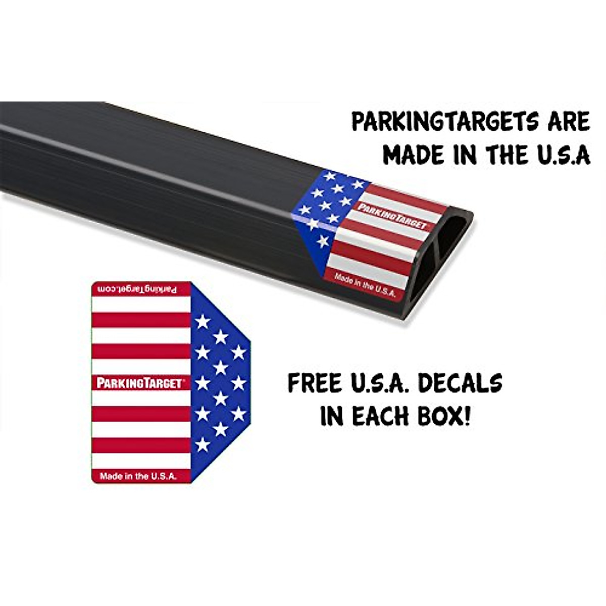 ipi-100 16" (1 Pack): Parking Aid, Heavy Duty, Easy to Install, Peel & Stick - Only 1 Needed per Vehicle– Mom and Dad and USA Decals Included – Great Gifts