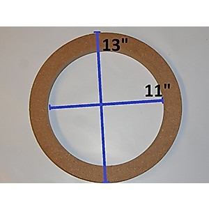 The Electronics PowerHouse 3 Case Pack Kit 12" MDF Speaker Subwoofer Spacer 3/4" Rings with Gorilla Glue