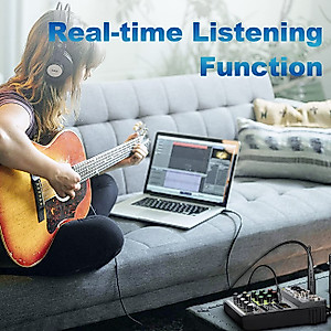 Bomaite BO4-M Portable Karaoke Microphone Mixer System Set, 4 Channel Mixer With Dual Wireless Mic, MP3 Bluetooth USB Interface in singing for Smart TV, PC, KTV, Home Theater, Amplifier, Speaker