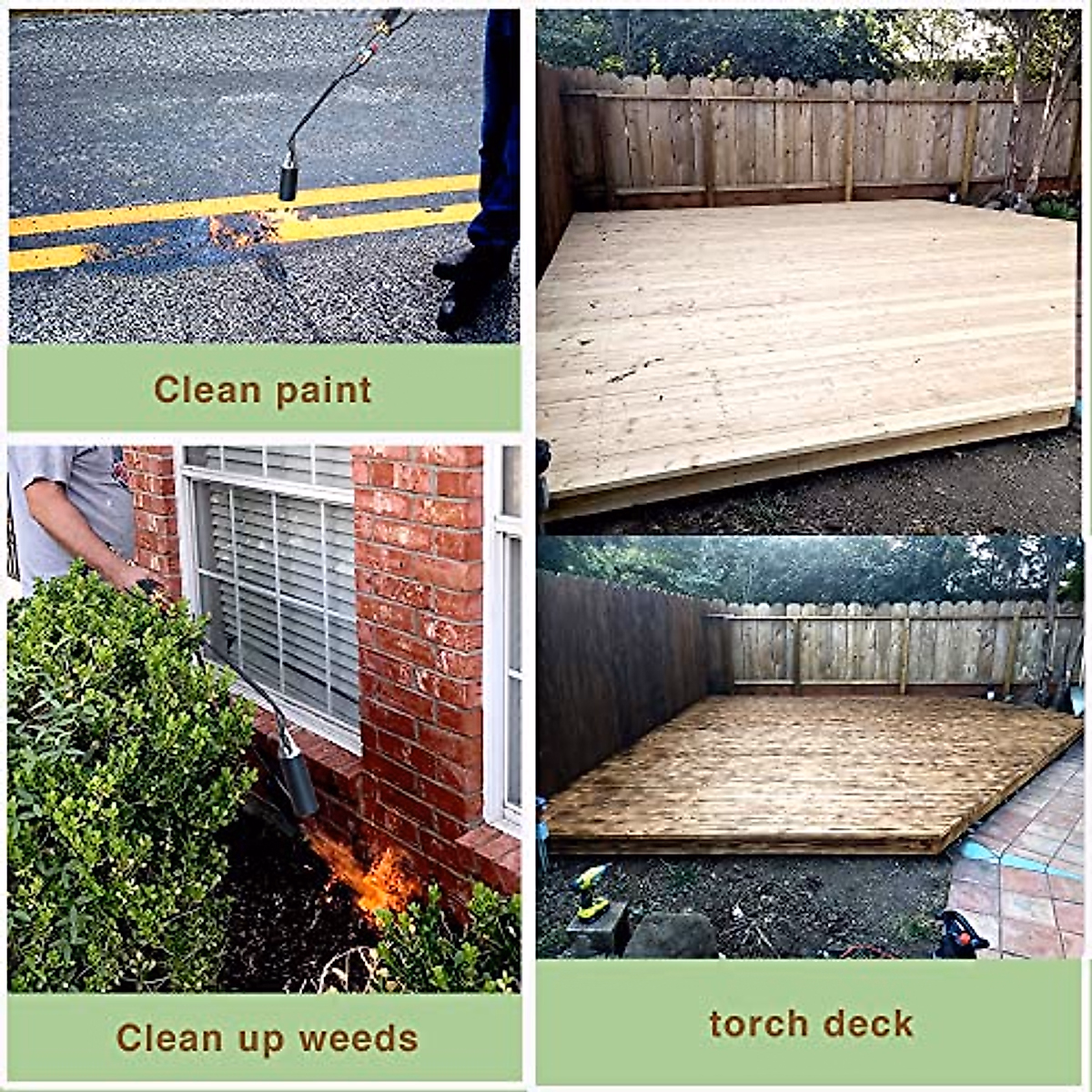 Propane torch stick ice and snow melter weeding burner electronic button igniter