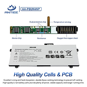 ANTIEE 15.2V 57Wh AA-PBUN4NP PBUN4NP Laptop Battery for Samsung ATIV Book 9 Pro NP940Z5J NP940Z5L NP940Z5L-X01US NP940Z5L-X03US NP940Z5L-S03US Series NP9300AA AAPBUN4NP BA43-00374A 4ICP6/60/80