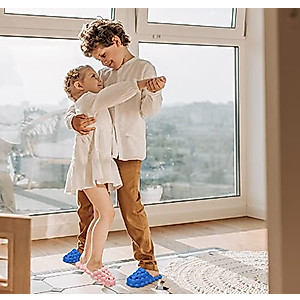 Cubufly Kids Bubble Slides Golf Ball Slipper Boy Girl Thick Sole Massage Bubble Shoes Funny House Yard Shower Slippers Yellow