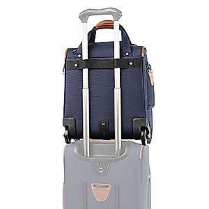 Travelpro Crew Versapack Softside Rolling Underseat Carry-on Bag, Men and Women, Patriot Blue, 16-Inch