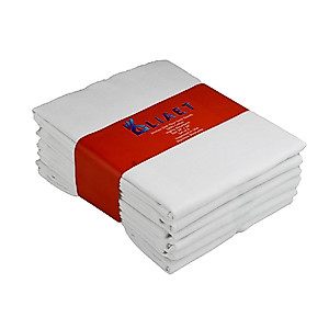 LIAET Flour Sack Kitchen Towels, Dish Towels,6 Pack 100% Cotton Towels 28' X 28'. Highly Absorbent, Hand Towels. Tea Towels, Kitchen Towels,with Hanging Loop.(6)