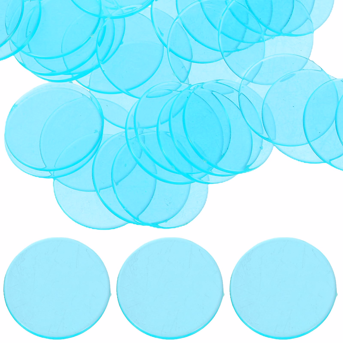 Gadpiparty 20pcs Toys Toy for Kids Magnetic Playset Kids Playset Magnetic Chips Transparent Counters Kidcraft Playset Bingo Chips Bingo Supplies Bingo Markers Toy Set Accessories Child Round