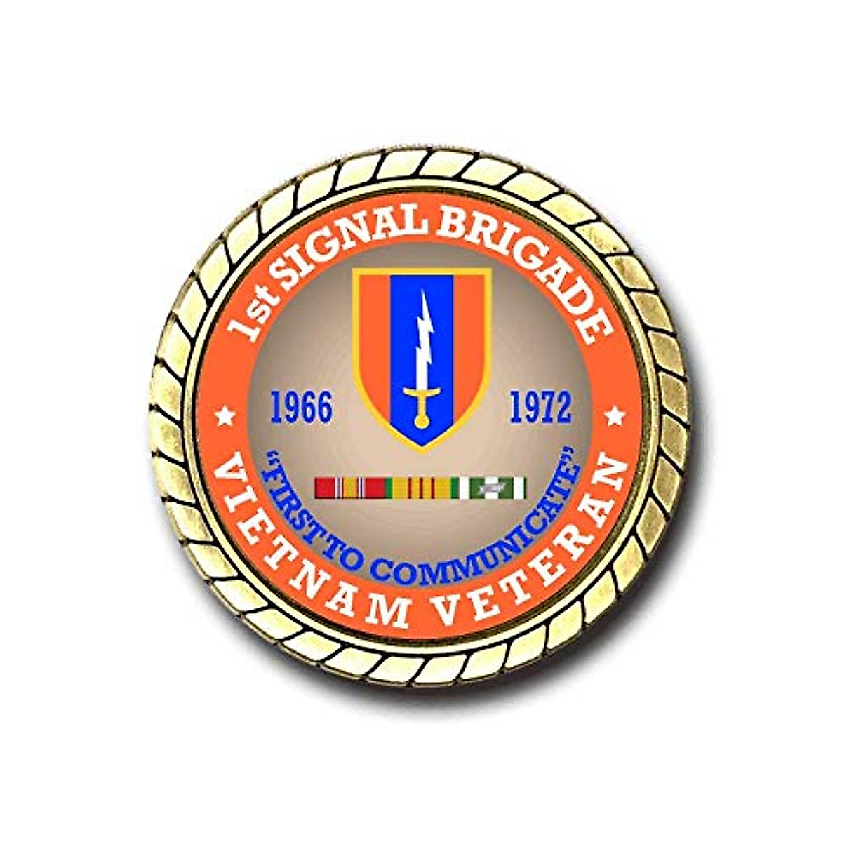 1st Signal Brigade Vietnam Veteran Challenge Coin - Officially Licensed