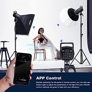 Godox SL60IID LED Video Light,60Ws White 5600K Version Countinuous Output Lighting with Bowens Mount,CRI 96+ TLCI97+,for Video Recording Wedding Product Photo... (3 Pack)